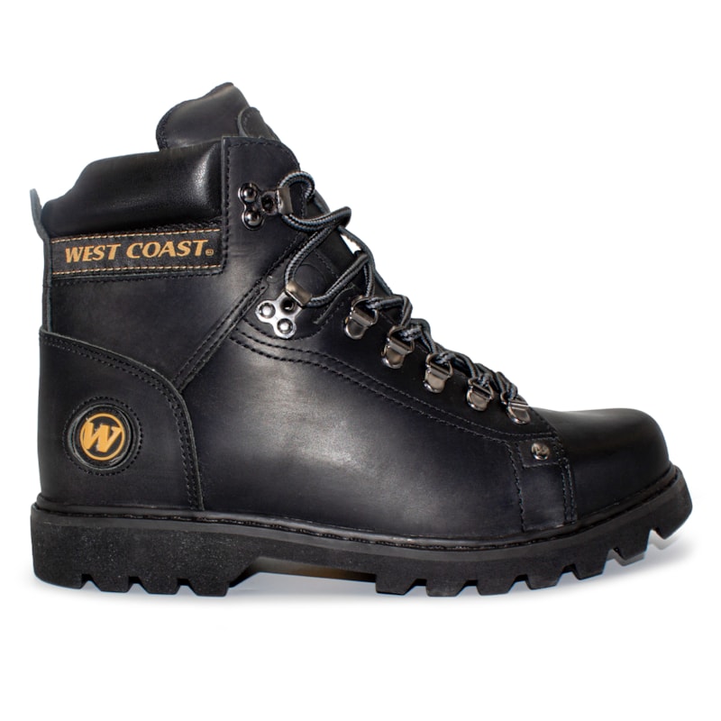 Bota West Coast Masculina Couro Worker Classic 311001 - Color Sports